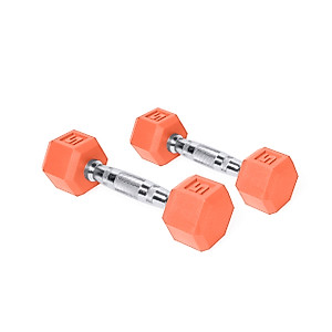 CAP Barbell Color Coated Hex Dumbbell Set with Dumbbell Stand