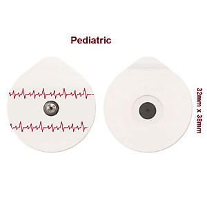 AmeriCan Goods 50/Pk White Oval Electrode, 32mm x 38mm PE Foam, Pediatric