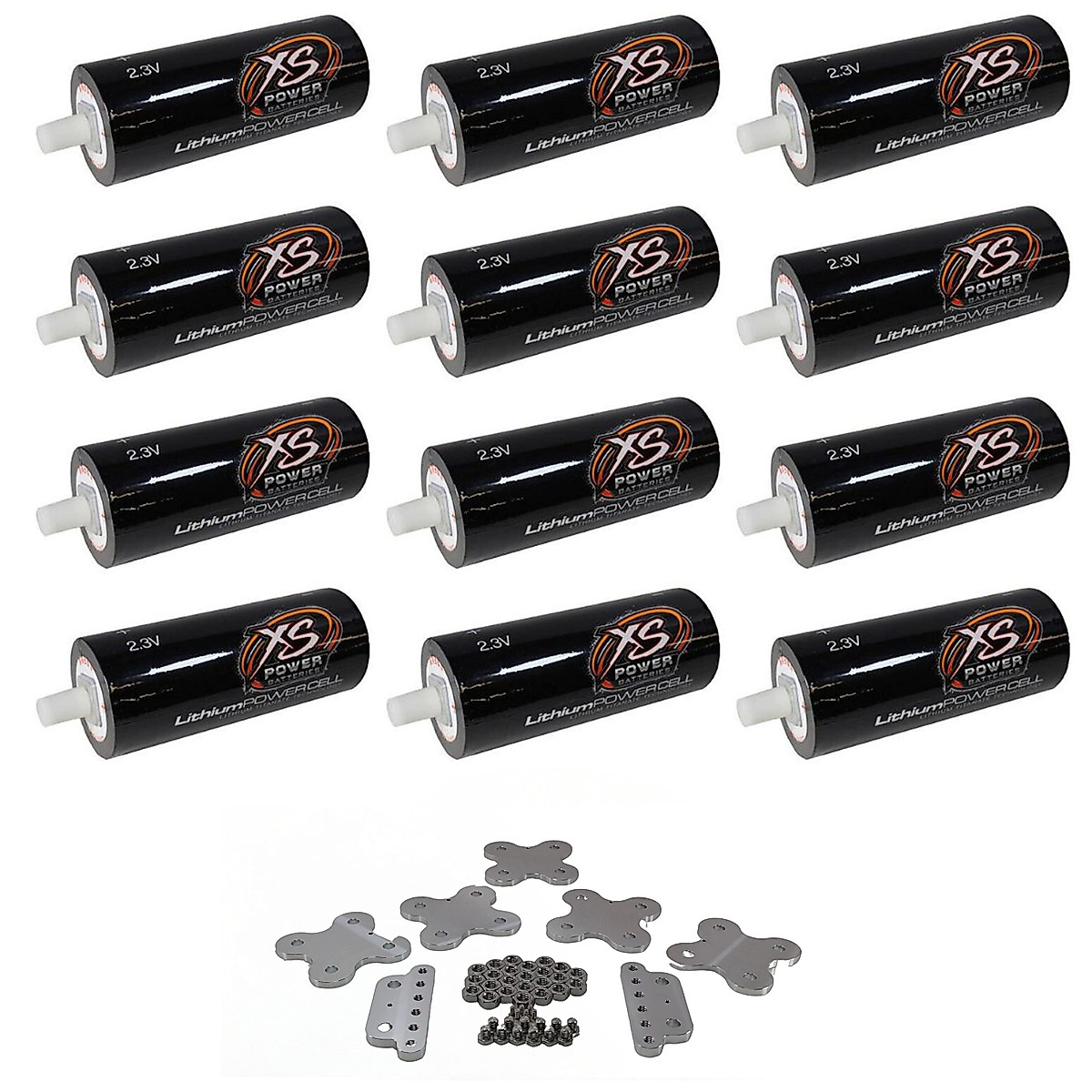 Jims Machineworx 12 XS Power 2.3V 40 AH Lithium Batteries 66160 + 12 Cell Bank DIY Kit 80ah