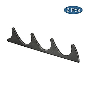 PATIKIL Chaise Adjustment Bracket, 2 Pack 4 Position 7-1/2'' Length Multi Position Back Support Adjuster for Outdoor Lounge Patio, Black
