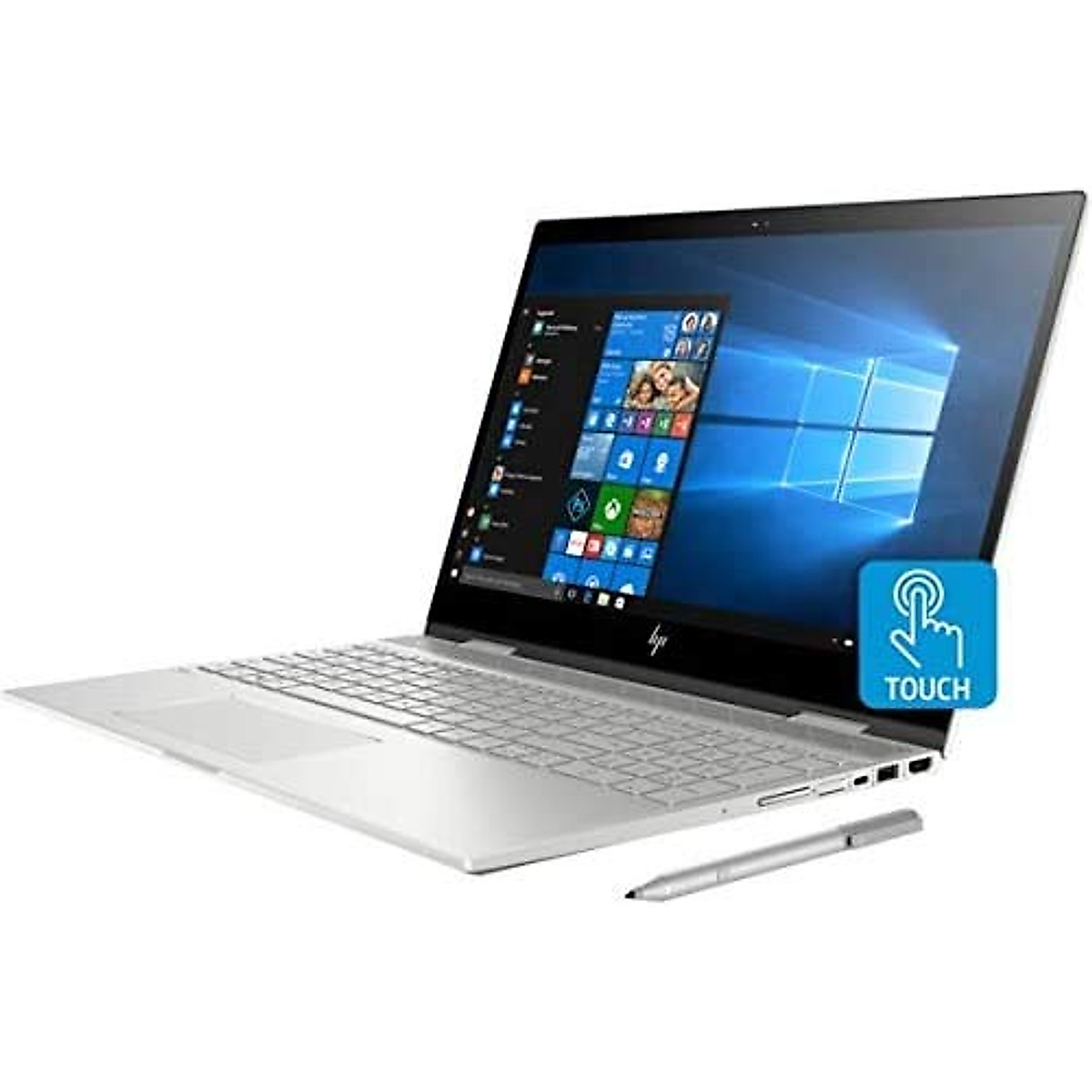2019 HP Envy x360-15t Quad Core with 10th Gen. Intel i7-10510U, HP Stylus Pen, IPS FHD Edge-to-Edge, Fingerprint, Windows 10, B&O Audio 15.6" Convertible 2-in-1 Laptop PC (16GB RAM, 1TB SSD)