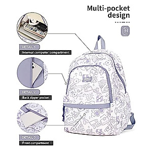 kibachev Backpack for Women Cute Backpack College Backpack With Laptop Compartment Aesthetic Backpack Kawaii Backpack