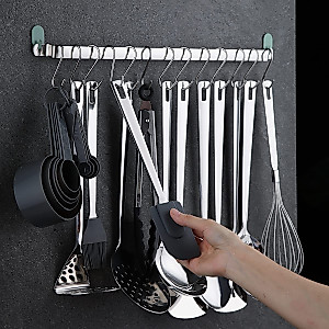 Stainless Steel Cooking Utensils Set,Kyraton 37 Pieces Kitchen Utensils Set, Kitchen Tool Gadgets Set with Utensil Holder Non-Stick and Heat Resistant Dishwasher Safe