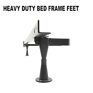 Plastic Bed Frame Feet That Replace Your Wheels. Replace Wheels on Bed Frame with These Replacement Feet to Keep Your Bed Stationary and Protect Floor. Set of 4 Bed Frame Feet Replacements