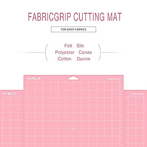 Monicut 2 Pcs Fabricgrip Cutting Mat for Cricut Maker 3/Maker/Explore 3/Air 2/Air/One 12"x12" Replacement Cutting Mats for Cricut Cutting Mats for DIY Projects