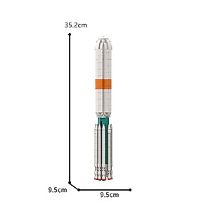 VONADO Rocket Building Blocks Set, Delta III Space Launch Vehicle Model, NA.SA Rocket Space Launch Toy, Outer Space Rocket for Kids New 2022 (593 Pcs)