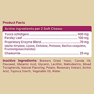 Stop Poop Eating for Dogs 120 Soft Chews - Dog No Scoot Coprophagia Stool Eating Deterrent with Bad Breath Remover and Digestive Enzymes for Gut Health and Nutrient Absorption