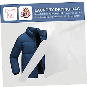 Yardwe Pizza Pan 1 Set Dry Clothes Bag Travel White Air Dry Polyester Clothing Outdoor Pants