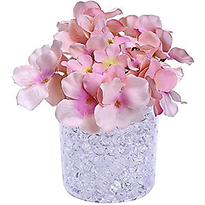 Hicarer 10000 Pieces Vase Filler Beads Gems Water Gel Beads Growing Crystal Pearls Wedding Centerpiece Decoration (Clear)
