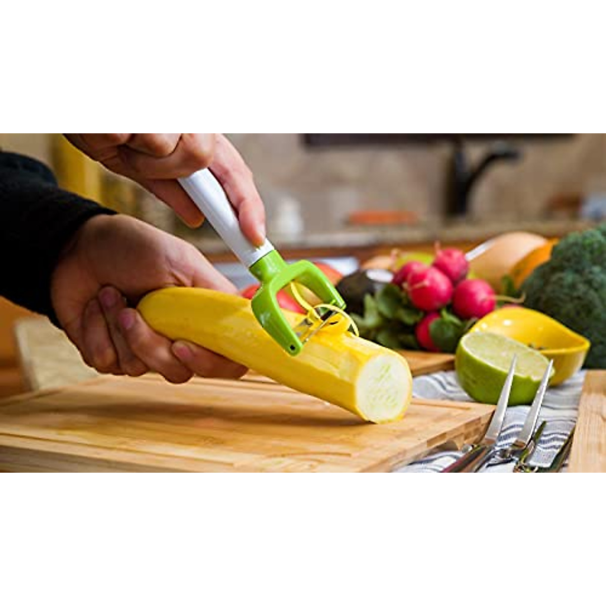 Bamboo Land- Large Bamboo Cutting Board with Containers & Vegetable Peeler Set, Cutting Boards for Kitchen with Holder, Wood Cutting Board, Chopping Board, Bamboo Cutting Boards for Kitchen