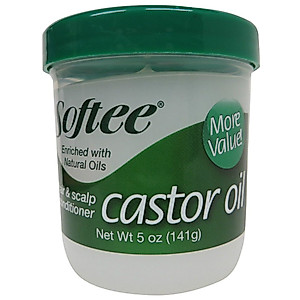 Softee Castor Oil Hair & Scalp Conditioner, 5 Ounce