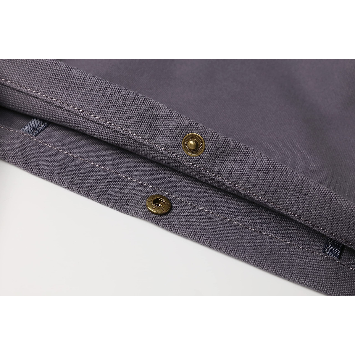 Jeelow Canvas Tote Handbag Shoulder Bag Purse Lightweight Yoga Shopping Travel For Men Women (Grey Purple Oversize)