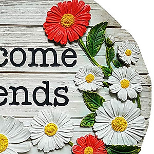 Spoontiques - Garden Décor - Welcome Friends Stepping Stone - Decorative Stone for Garden