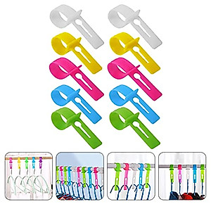 STOBAZA Color Wind Clothes for Slip Spacer Non- Fixing Hanger Pole Creative Ring Proof Outdoor Exquisite Skid-Proof Off Clothing Buckle Practical Accessories Pp Retaining Cloth-Drying