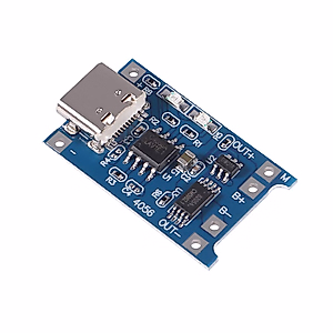 Organizer 12pcs TP4056 Type-C Input Interface USB 5V 1A 18650 Lithium Battery Charger Module Charging Board with Dual Protection Function