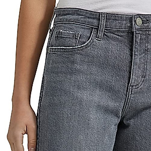 Lee Women's Legendary Mid-Rise Denim Boyfriend Short, Washed Gray DX