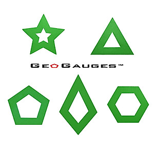 Lobal Domination Pair of GeoGauges Brand Hexagon Shaped Silicone Tunnels Ear Plugs Gauges Body Jewelry (Neon Green - 1/2")