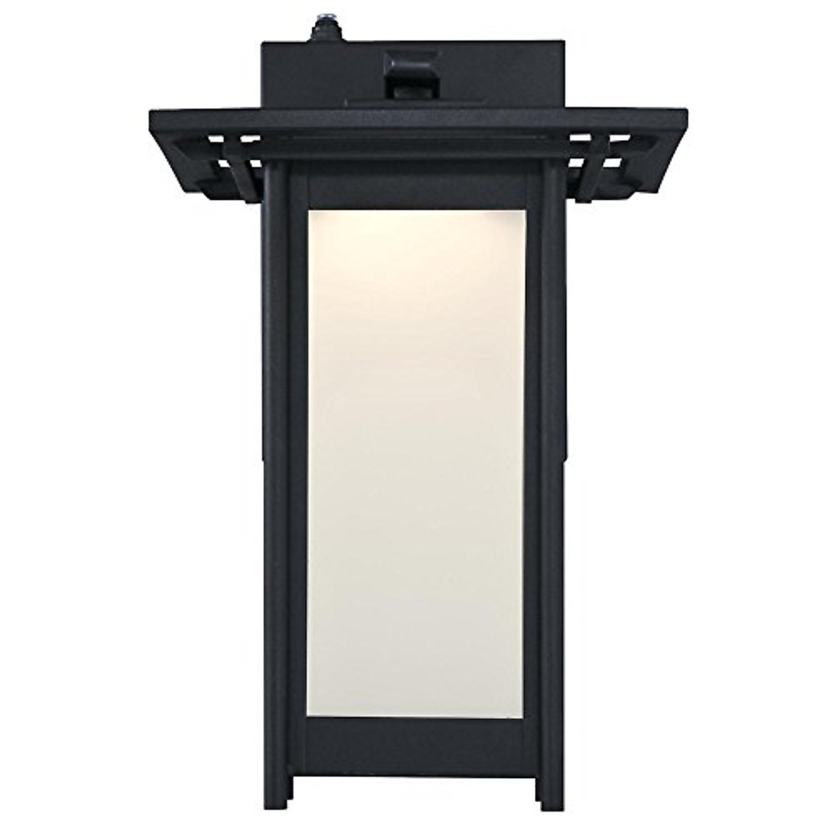 Westinghouse 6361100 Clarissa One-Light Led Outdoor Wall Fixture with Dusk to Dawn Sensor, Textured Black
