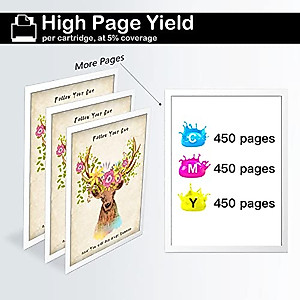 Doswy 3 Packs 220XL Remanufactured Ink Cartridge Replacement for Epson 220 XL T220XL High Yield for Workforce WF-2760 WF-2750 WF-2630 WF-2650 WF-2660 XP-320 XP-420 Printer (Cyan, Yellow, Magenta)