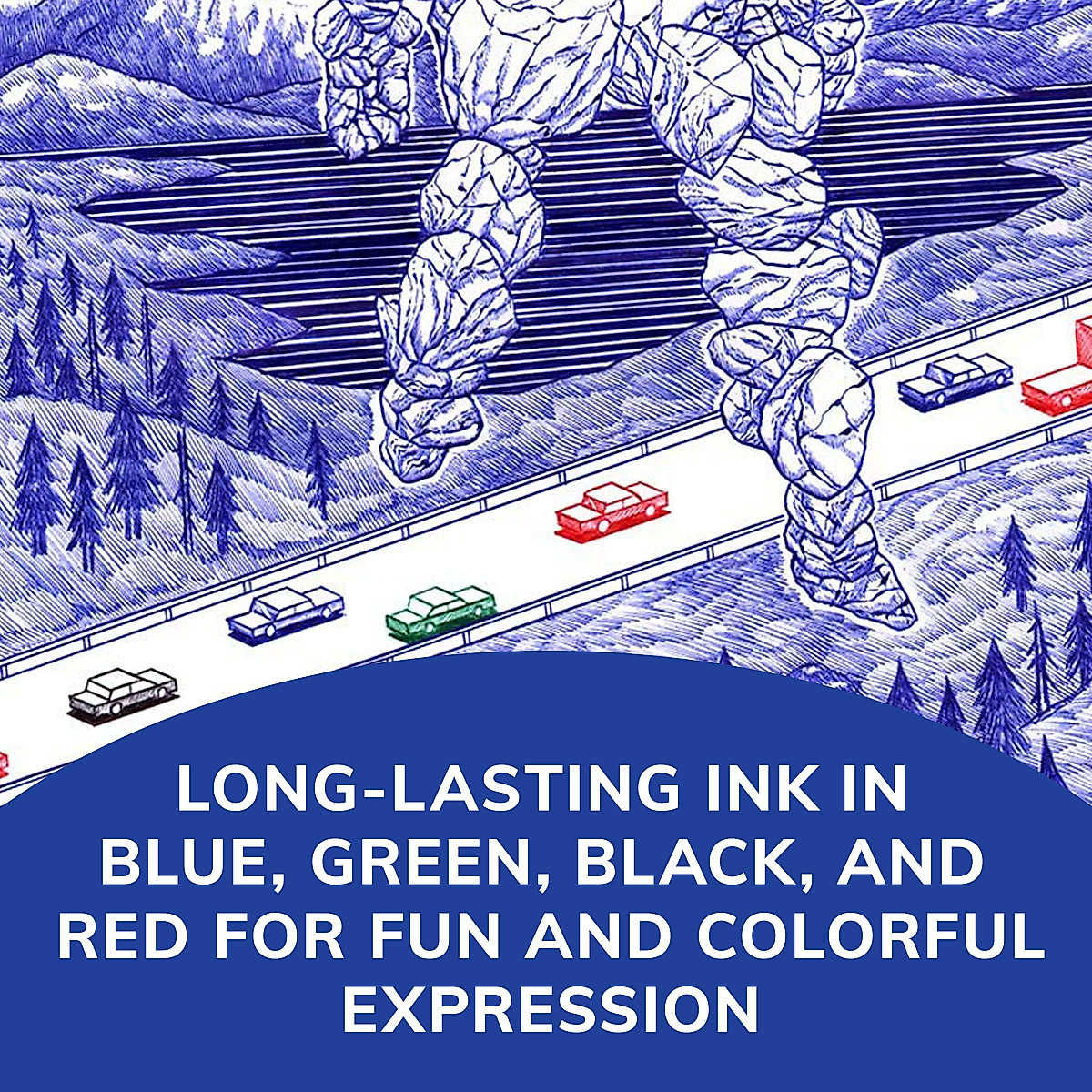 BIC Medium Point Ball Pen, 4 Colors, Assorted Ink, 1 per Pack