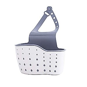 YYaaloa Sink Basket Sink Strainers Basket Kitchen Drain Shelf Sink Storage Holder (style 2- Beige)