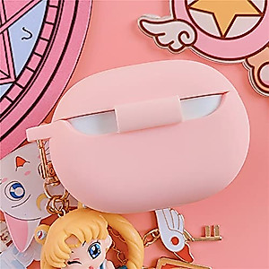 INHCH Compatible for Wireless Headphones Silicone Case Cover Cute Series for Beats Studio Buds Anti-Lost & Shockproof Easy Carrying Protective Case (Studio Buds,C)