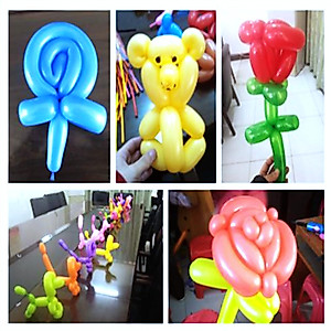 100Pcs 260 Balloons Clear Long Balloons for Balloon, Premium Quality Latex Twisting Balloons for Animals Modeling Christmas Birthday Wedding Party Decorations)