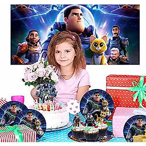 Buzz Year Buzz Lightyear Party Supplies Plates Party Favors Decorations Backdrop Banner Birthday Cake Topper Decor