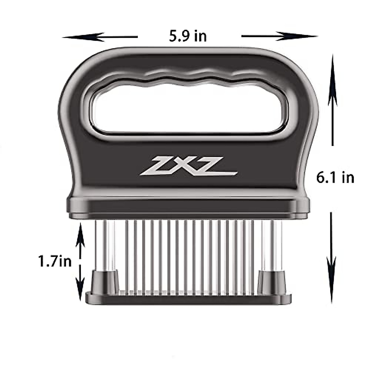 ZXZ Meat Tenderizer, 48 Stainless Steel Sharp Needle Blade, Heavy Duty Cooking Tool for Tenderizing Beef, Turkey, Chicken, Steak, Veal, Pork, Fish, Christmas Cooking Set