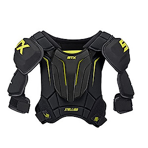 STX Stallion 300 Senior Ice Hockey Shoulder Pad, Black/Yellow, Large