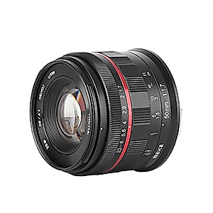Meike 50mm F1.7 Full Frame Large Aperture Manual Focus Lens for Panasonic Lumix Sigma Leica L-Mount Mirrorless Camera Such as S1, S1R,S1H, S5, FP…
