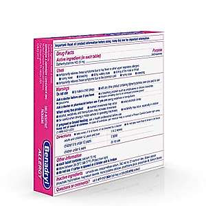 Benadryl Ultratabs Antihistamine Allergy Relief with Diphenhydramine HCl, 24 Count