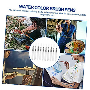 Operitacx 10pcs Bulk Pencils Travel Set Paint Brushes Set Water Color Brush Pen Sets Water Color Brush Pens Bulk Water Coloring Brush Pens Flat Pen Writing Brush Water Brush Filling Painting
