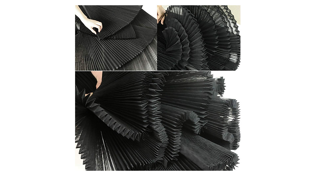 Buy Tong Gu Black Organza Fabric 59x39 Inch for Crafts