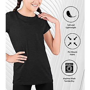 Disney Alice in Wonderland - Always Curious - Toddler and Youth Girls Short Sleeve Graphic T-Shirt - Size 2T Heather Black