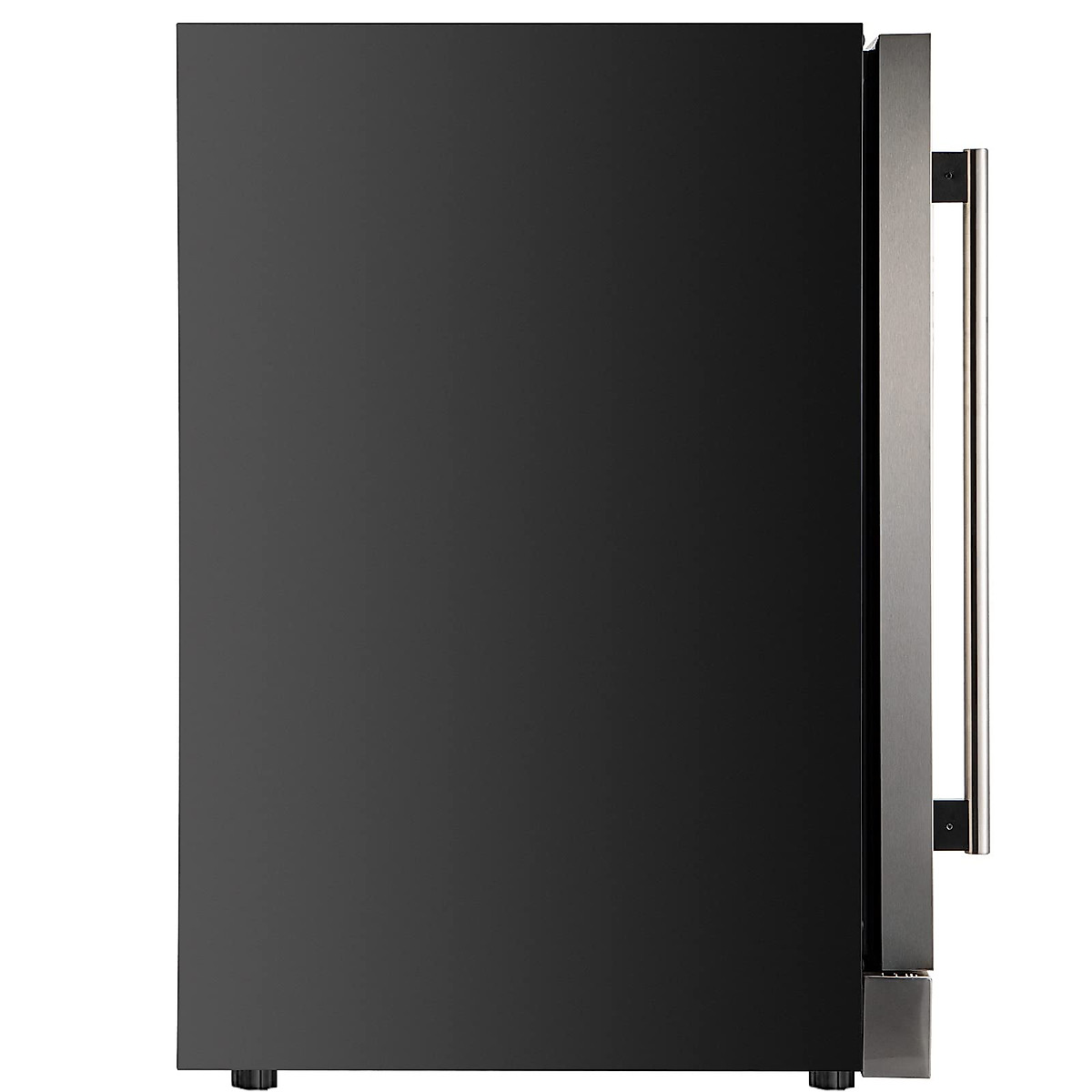 VEVOR 24'' Built-in Beverage Cooler, 5.3 cu.ft. Stainless Steel Beverage Refrigerator w/Embraco Compressor, 142 Can Beer Fridge for Home Bar Office Outdoor Indoor Use, 150L, Black & Silver