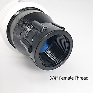 NUODITOS Gardening Watering System Tools Micro Drip Irrigation System Pressure Regulator Irrigation Garden Watering System 10 Or 15 Or 20PSI Both Ends Interface 3/4'' Female Thread (15 PSI)