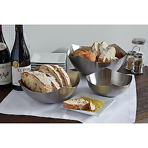 American Metalcraft - SB5 SB7 Stainless Steel Squound Solid Bowl, Silver, 67-Ounces