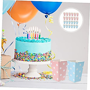 Gadpiparty 24pcs Popcorn Boxes Popcorn Box Popcorn Cups Paper Candy Container Basket Sandwich Container Snacks Container Nacho Containers Paper Storage Containers Party Snack Buckets Carton