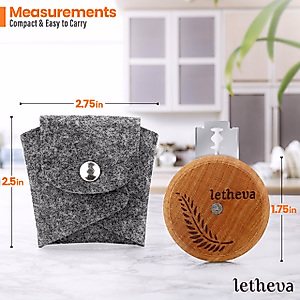 Letheva UFO Bread Lame Cutter, for Scoring Homemade Dough, Great Gift for Artisan Bread and Baguette Makers, Our Scorer Includes 10 Replaceable Razor Blades, Must Baking Tool for Bread Baking