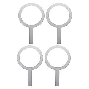 Cabilock Cup Cover 4pcs Scald- proof Baking Cup Ring Milk Coffee Cup Rim Milk Tea Cup Gasket with Handle for Home Cafe House Milk Tea Shop Metal Cup