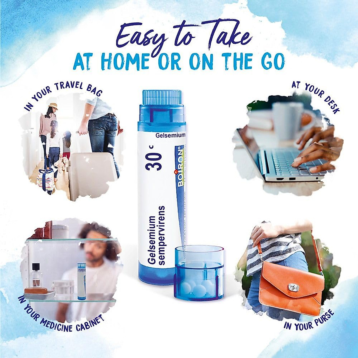 Boiron Gelsemium Sempervirens 30C, Homeopathic Medicine for Stage Fright, Apprehension and Fever, 80 Pellets