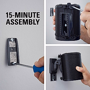 Sanus Wireless Speaker Wall Mount for Sonos ONE - Tool Free Tilt & Swivel Adjustments For Best Audio - Single (black) - WSWM21-B1