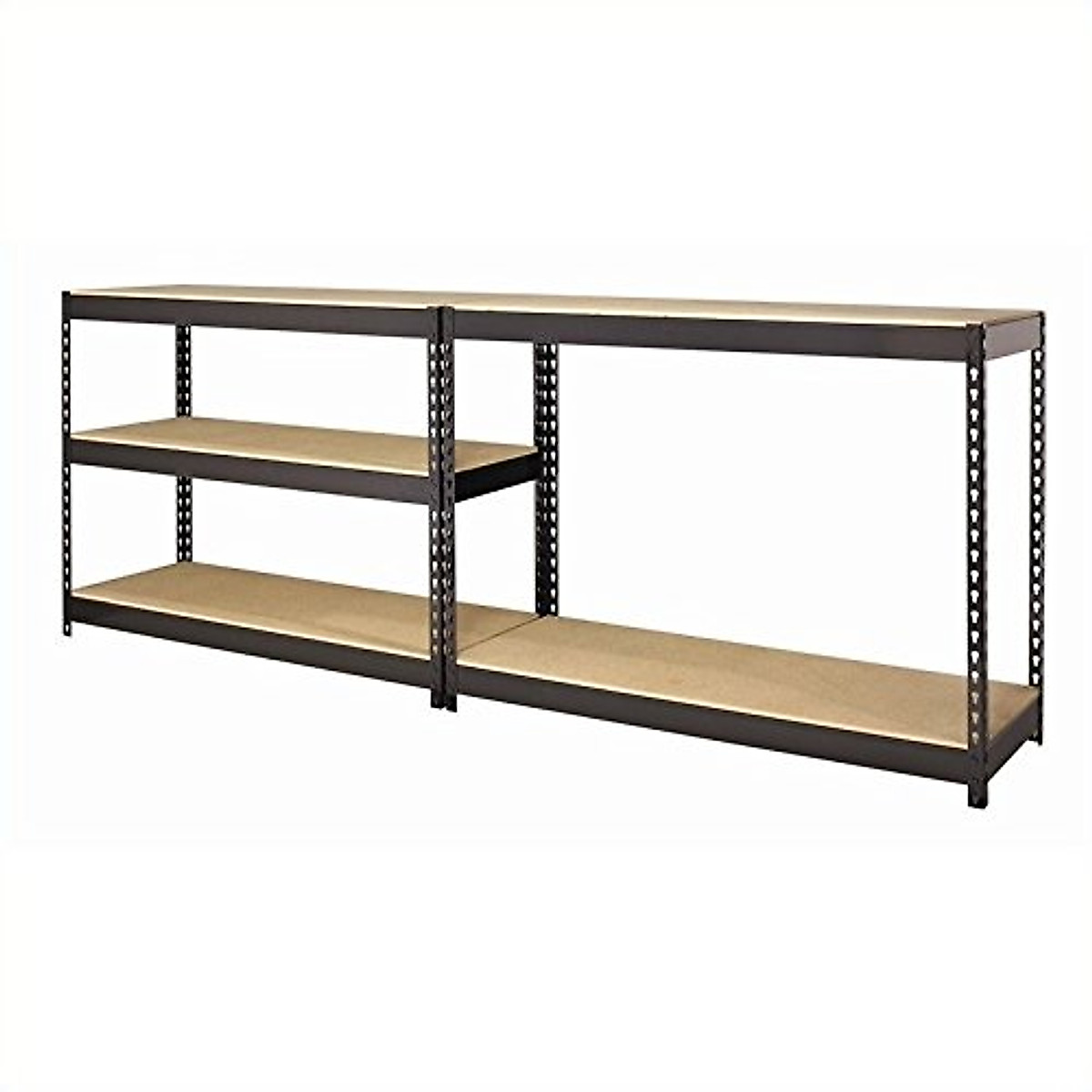 Iron Horse 3800 Riveted Steel Shelving 5-Shelf 18Dx48Wx72H Black