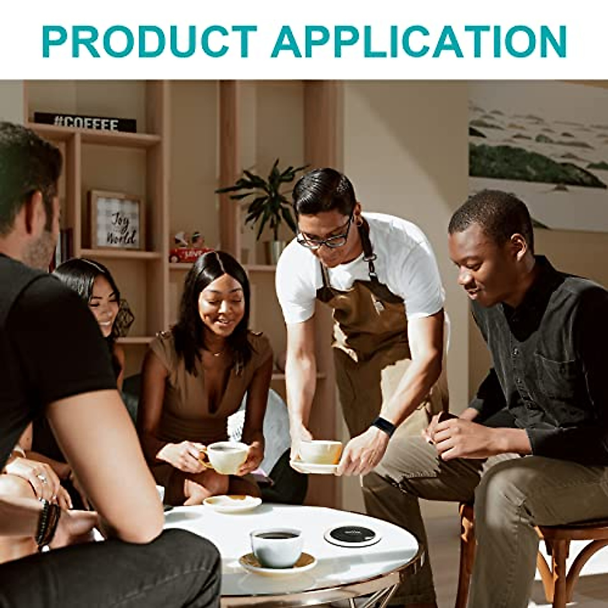 SINGCALL Wireless Calling System, Nurse Call System, 360 Degree Waterproof Pager Watch Receiver, No Screw Pager, Pack of 5 Pagers and 1 Receiver