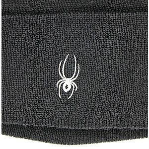 Spyder Wool Blend Beanies Hat for Men & Women | Two Packs with Inner Fleece Lined Headband | Black and Grey | One Size Fit Most