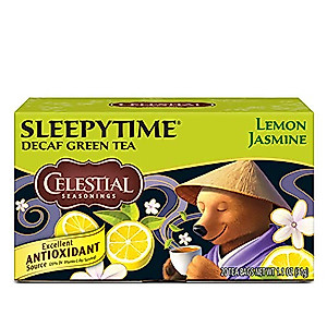 Celestial Seasonings Green Tea, Sleepytime Decaf Lemon Jasmine, 20 Count