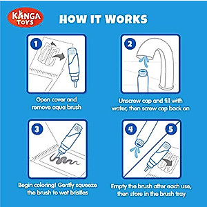 KangaToys Water Reveal Coloring Scripture Book for Kids Ages 3+. New Testament Bible Stories: Preschool, Elementary, Primary, Christian, Religion