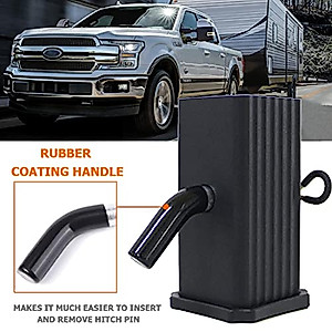 SKTYANTS Hitch Adapter 2-1/2" to 2" Trailer Hitch Receiver with Hitch, 6 inch Pin and Clip Lock Style Diecast Aluminum Reducer Sleeves for Class III, IV and V Trailer Hitch Sleeve