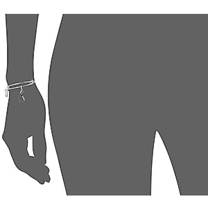 Alex and Ani Womens Military Proud Bangle Bracelet, Shiny Silver, Expandable